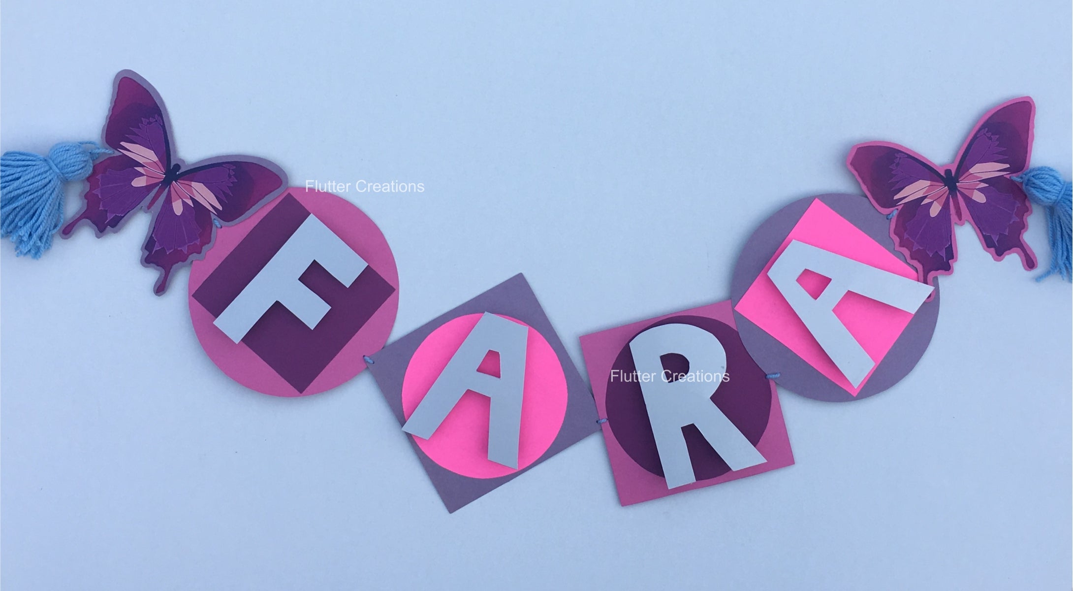 Customized Name Banner – Flutter Creations