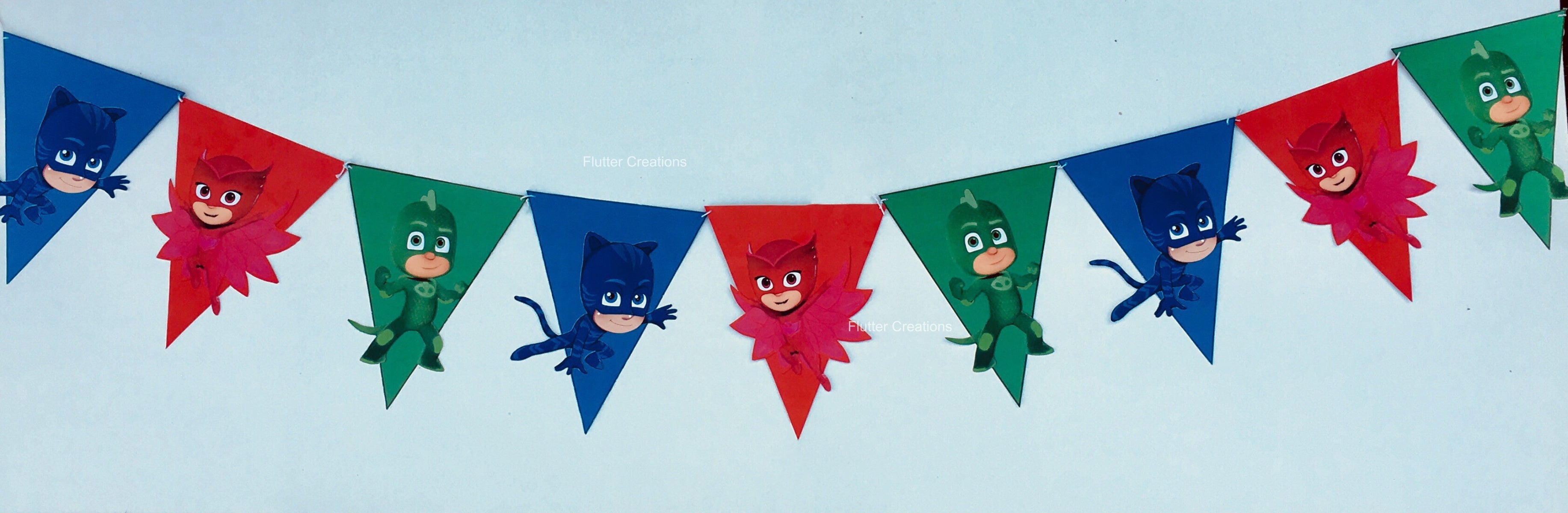 PJ Masks Banner – Flutter Creations