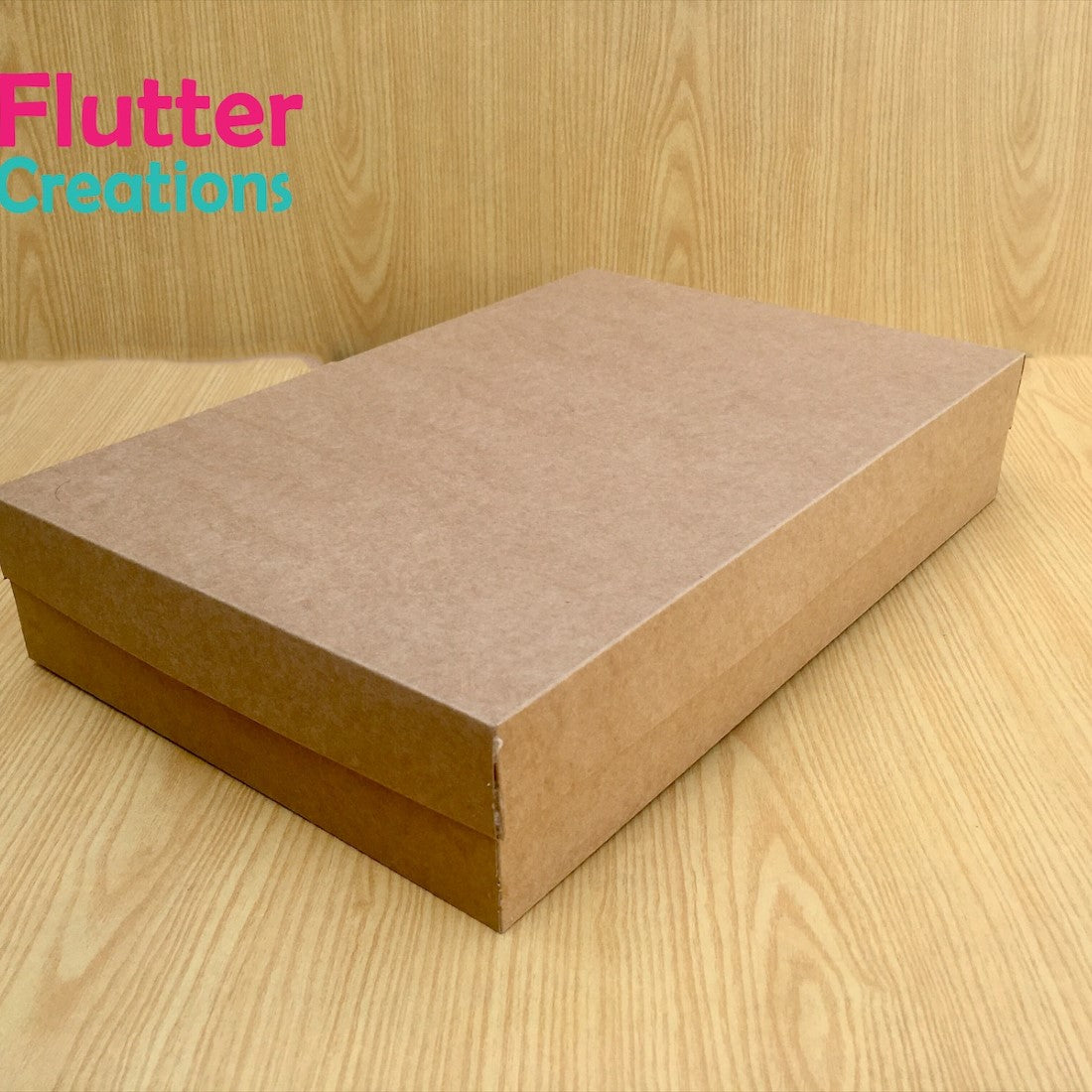 Plain Cardboard Khaki Boxes – Flutter Creations