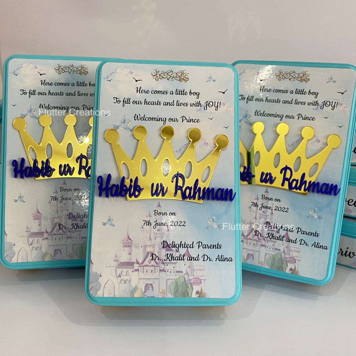 Crown - Baby Boy Tin Metal Box – Flutter Creations