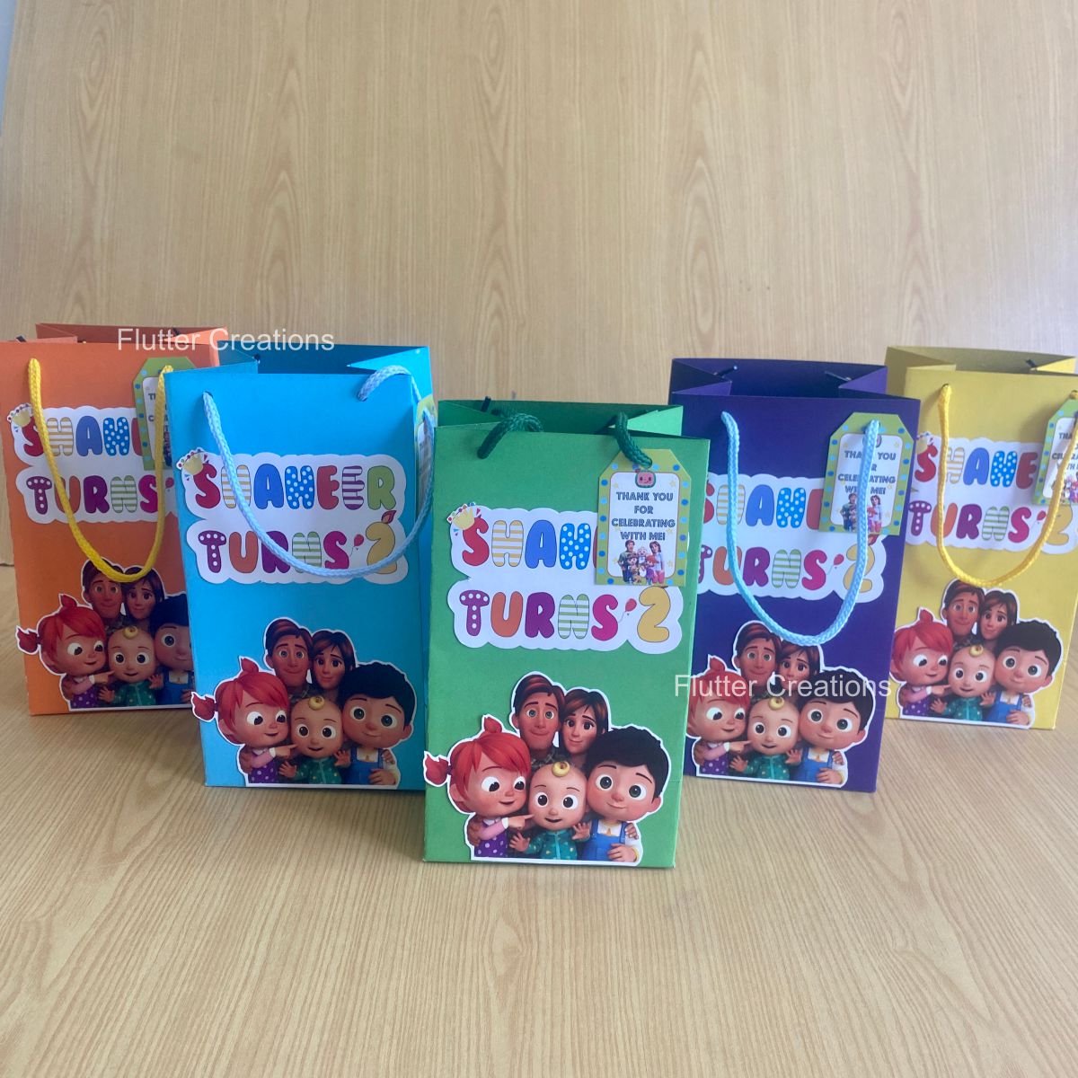 Cocomelon Themed Goody Bags – Flutter Creations