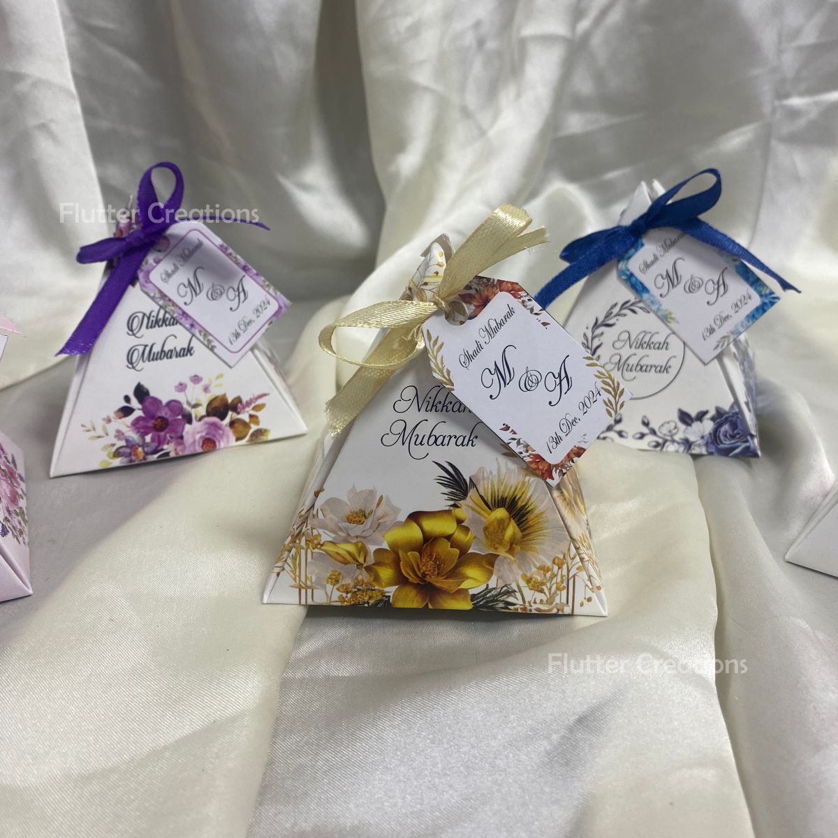 Pyramid/Triangle Box (Multi Design) – Flutter Creations