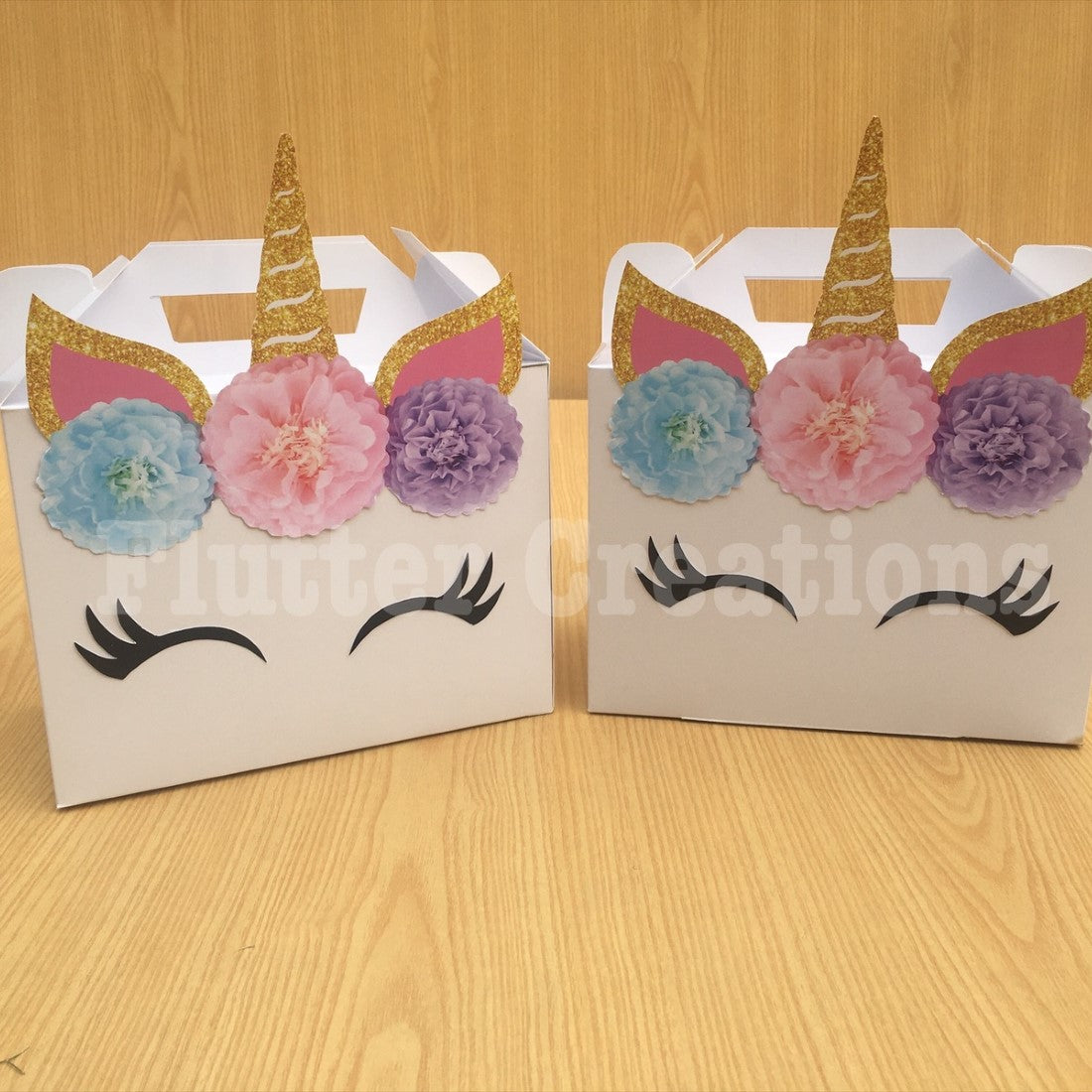 Unicorn Goody Gable Boxes – Flutter Creations