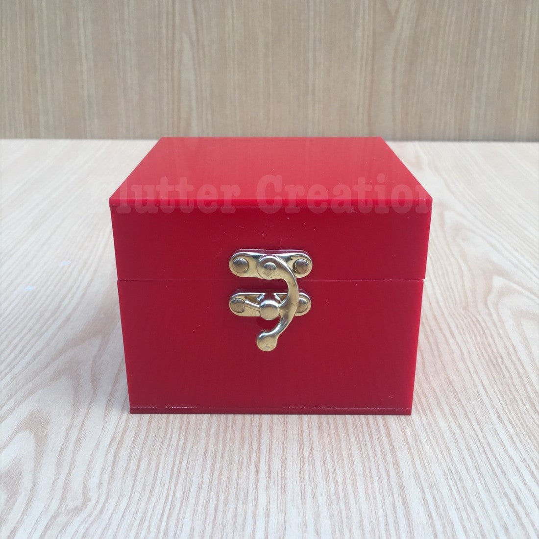 Red Acrylic Box – Flutter Creations